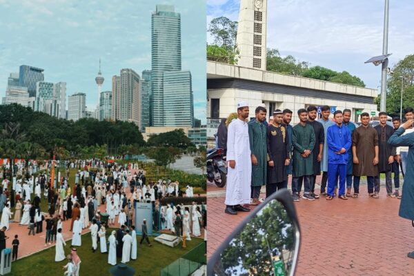 Ramai balik kampung, Masjid As Syikirin KLCC dibanjiri warga asing ...