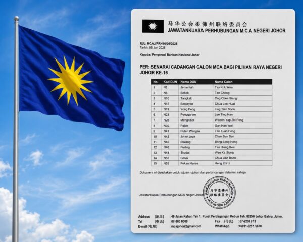 PRN Johor: Senarai calon MCA pula tular - Kosmo Digital