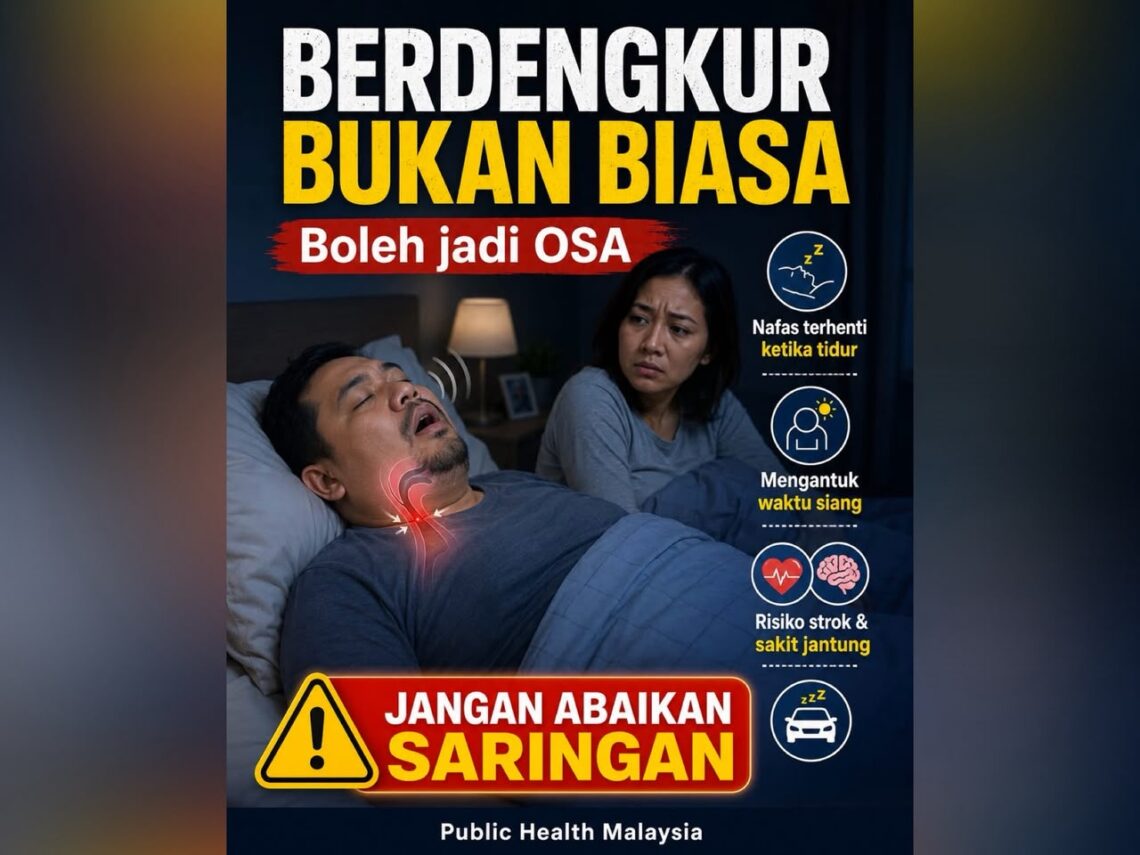 Berdengkur bukan nyenyak tapi OSA - Kosmo Digital