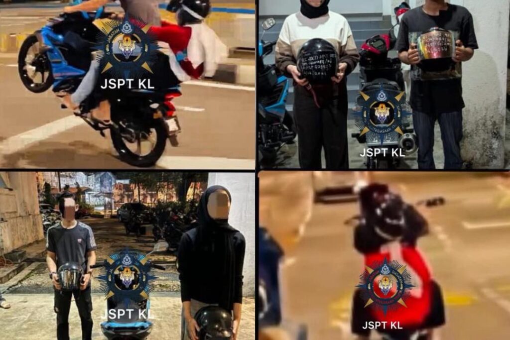 Remaja tular ‘wheelie’ sambil bonceng gadis ditahan - Kosmo Digital