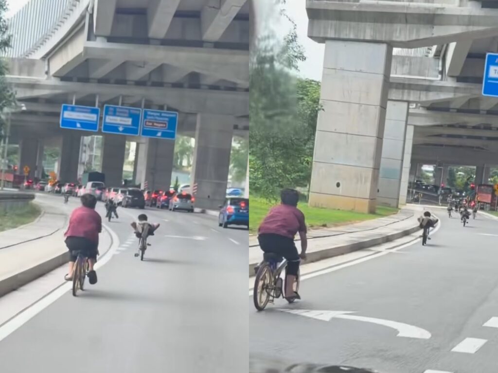 [VIDEO] 'Main basikal lajak tengah jalan, kalau kena langgar ...